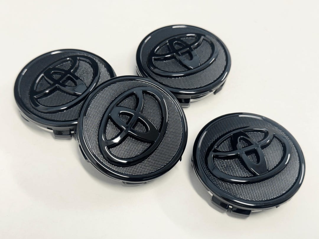 Center Caps OE Toyota Corolla Prius Yaris Toyota Wheel 2.25" Black ...