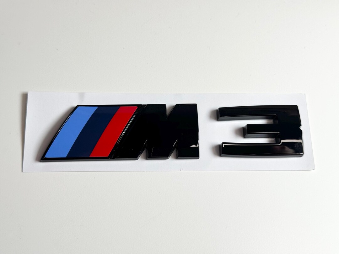 BMW E92 F80 G80 M3 Rear Trunk Gloss Black Competition Emblem Badge - Etsy