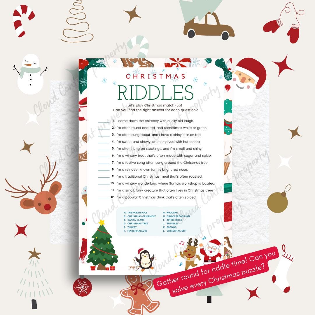 Christmas Mega Game Bundle Printable Christmas Games for Kids and ...