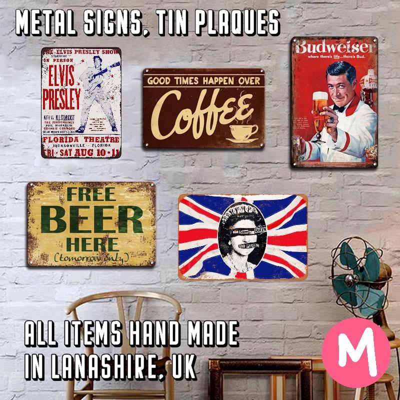 Retro Difficult Person Constant Delight Funny Banter Rust Effect Metal ...