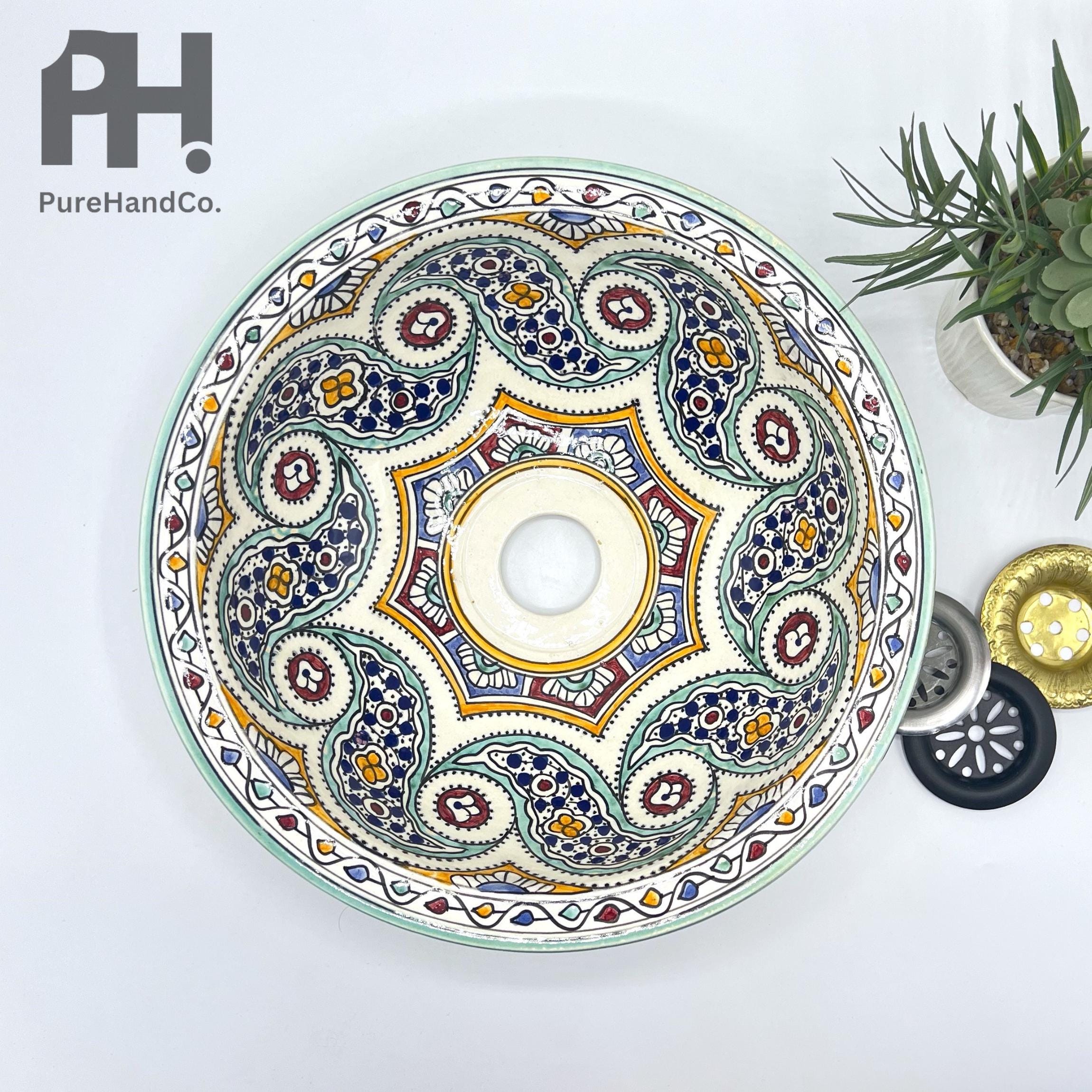 Personalized Farmhouse Ceramic Sink Bathroom Vessel Sink Bathroom Decor ...