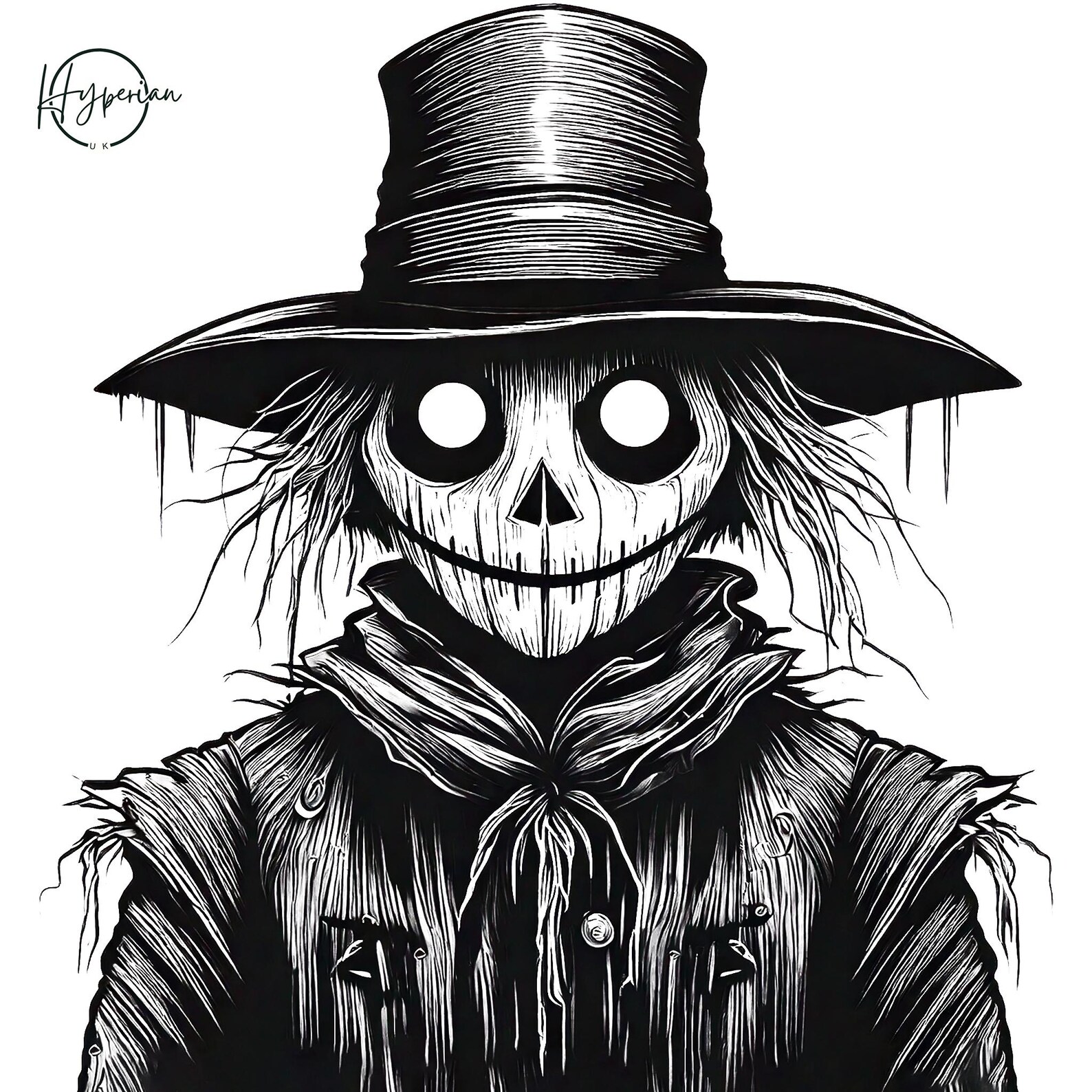Scarecrow SVG, Vector Art, Halloween SVG, Spooky SVG - Etsy