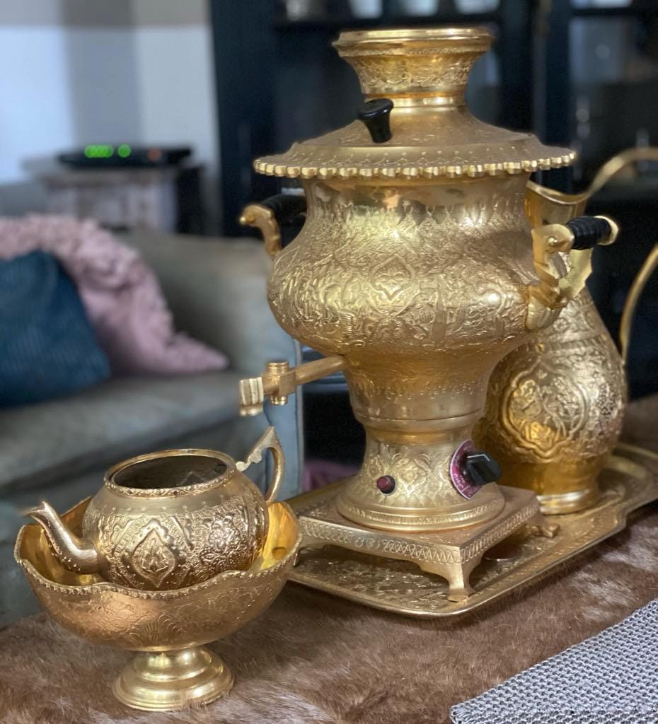 Handcrafted Persian Electric Samovar Tea Set – Complete With Teapot and ...