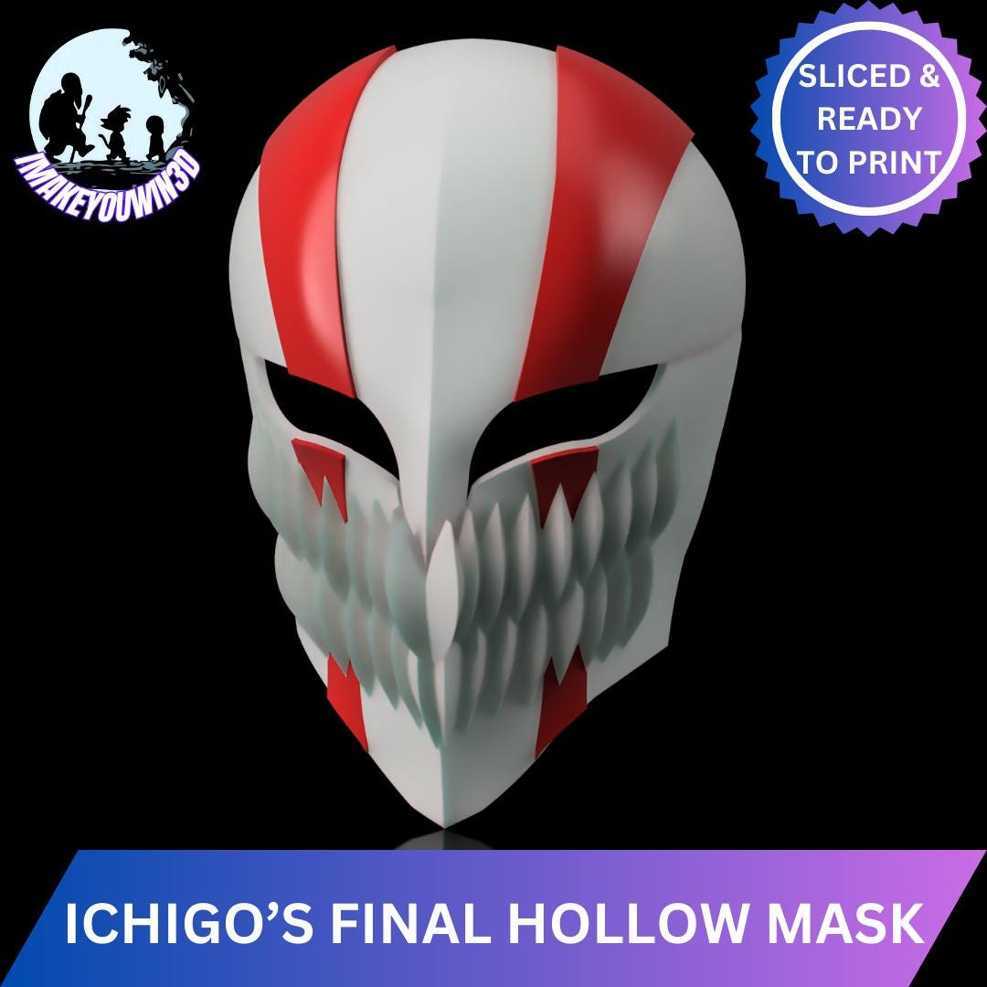 Hollow Mask | 3D Model for Anime Cosplay FDM 3D Printing - Etsy UK