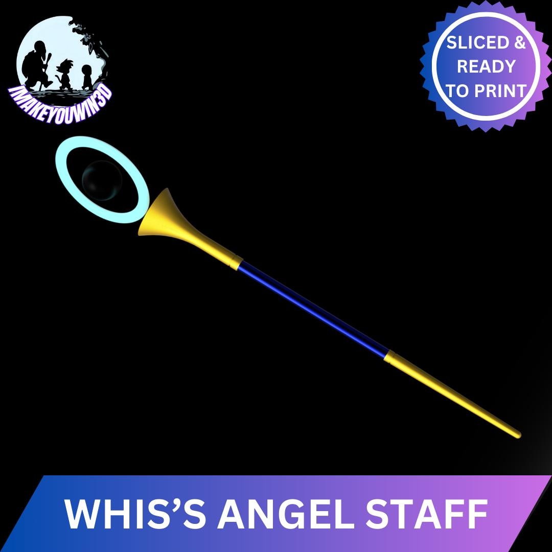 Angel Staff 3D Model for Anime Cosplay - Etsy