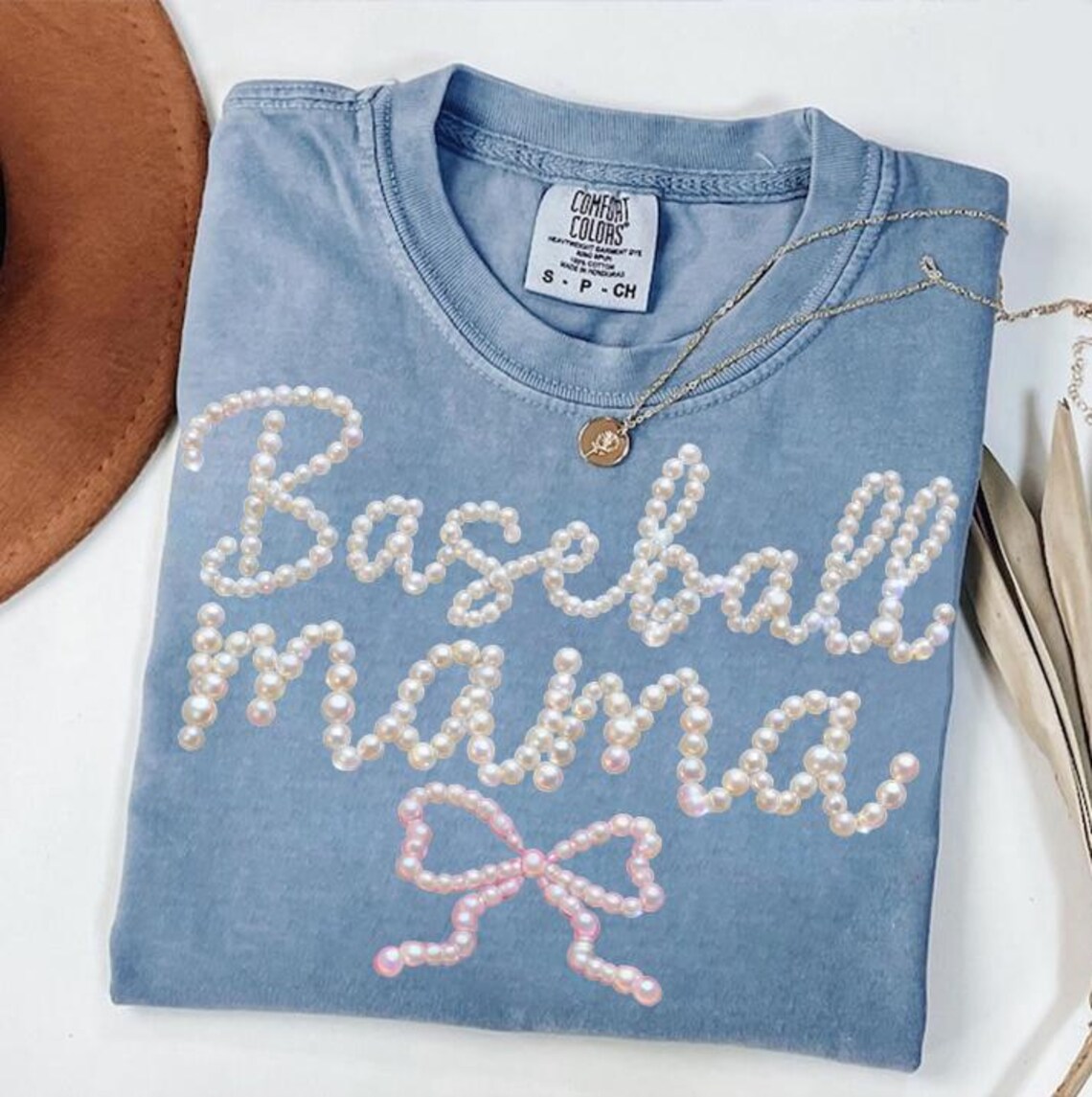 Preppy Baseball Bow Faux Pearls Png, Baseball Game Day Png, Baseball ...