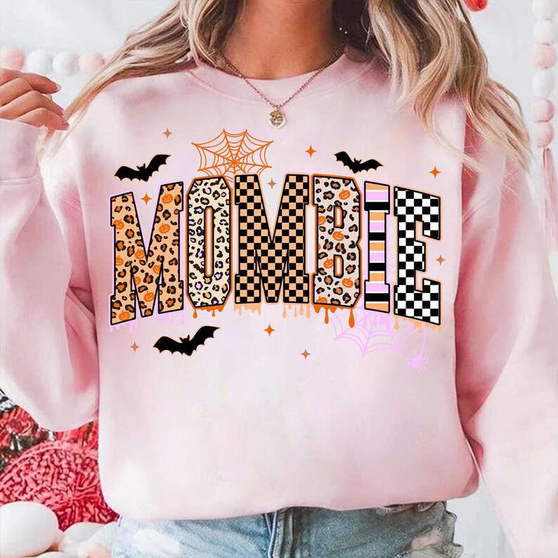 Funny Mombie Png, Halloween Mom Png, Halloween Mombie Leopard ...