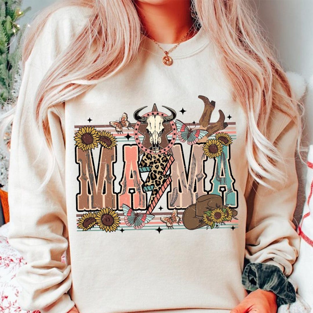 Western Mama Png, Howdy Cowhide, Western Mom Png, Coquette Mama Png ...