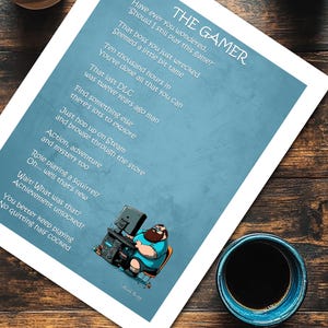 The Gamer Poem Digital File - Etsy