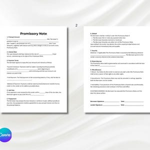 Promissory Note, Promissory Note Template, Promissory Loan Agreement ...