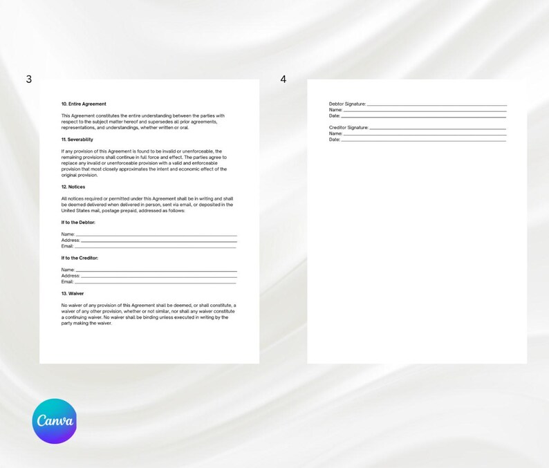 Payment Agreement Template, Payment Plan Agreement, Layaway Agreement ...