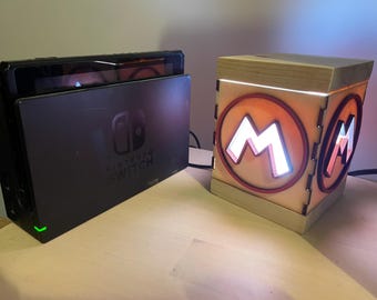 Mario Question Block Perler Pixel Night Light for Bedroom Living Room ...