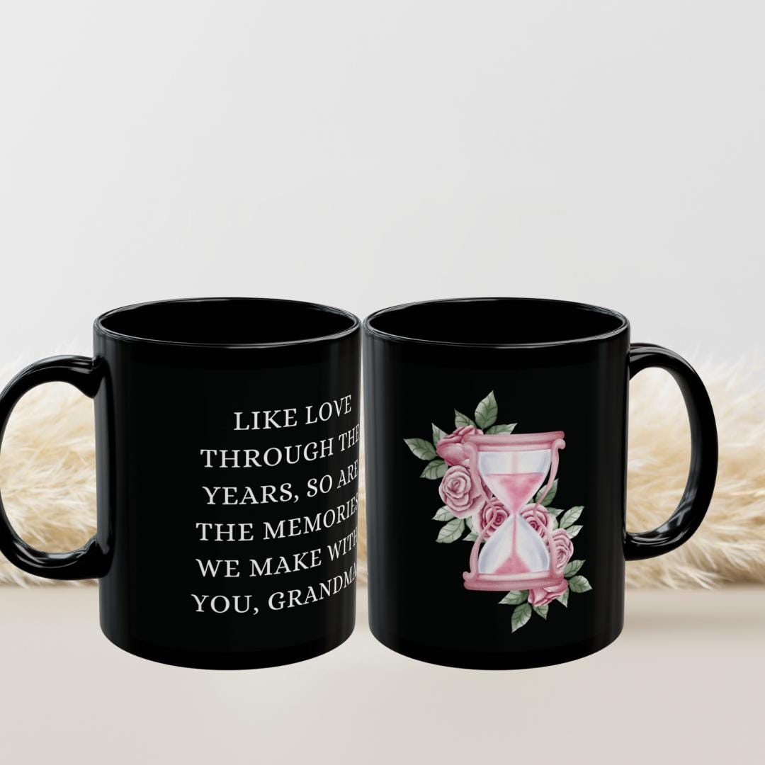 Soap Opera Inspired Mother's Day Mug for Grandma | Black Mug With Pink ...