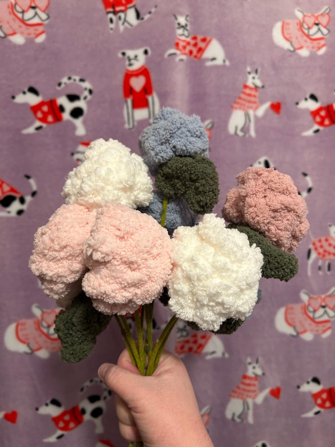 Chunky Knit Flowers - Etsy