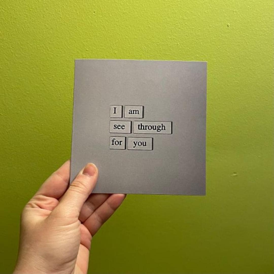 I Am See Through for You Blank Card Sentimental Love Cute Romantic Card ...