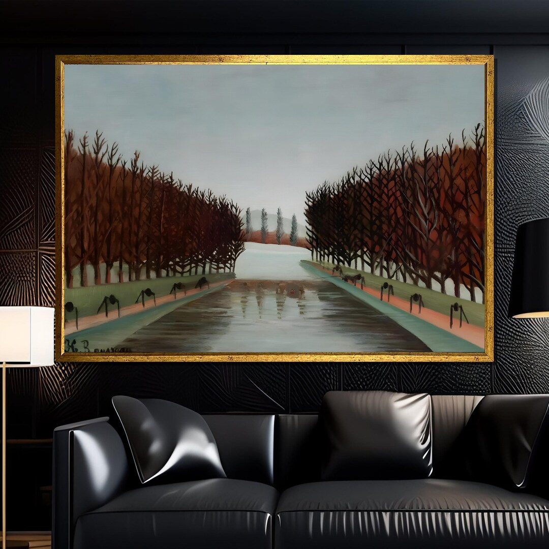 Henri Rousseau 'the Avenue' Canvas Wall Art - Serene Tree-lined ...