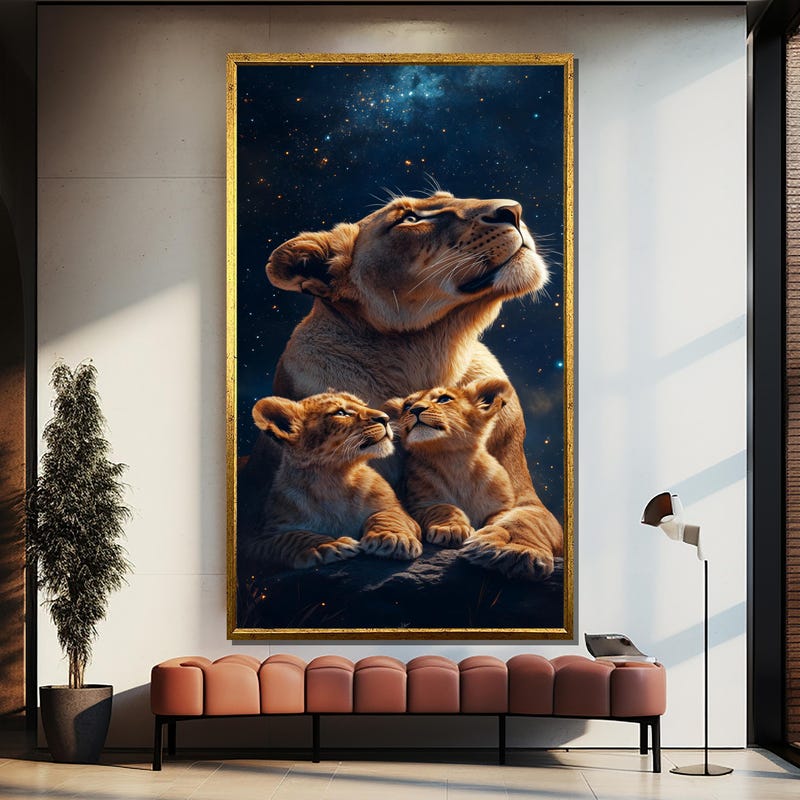 Lioness Painting - Etsy