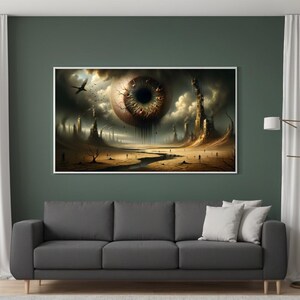 The Giant Eye Above the Landscape of Doom - Etsy