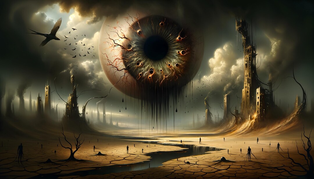 The Giant Eye Above the Landscape of Doom - Etsy