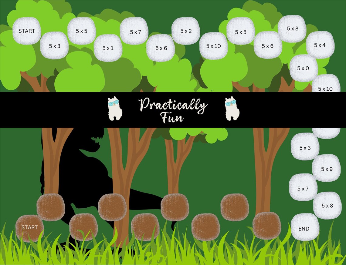 Multiplication Race (numbers 1-12) - Etsy