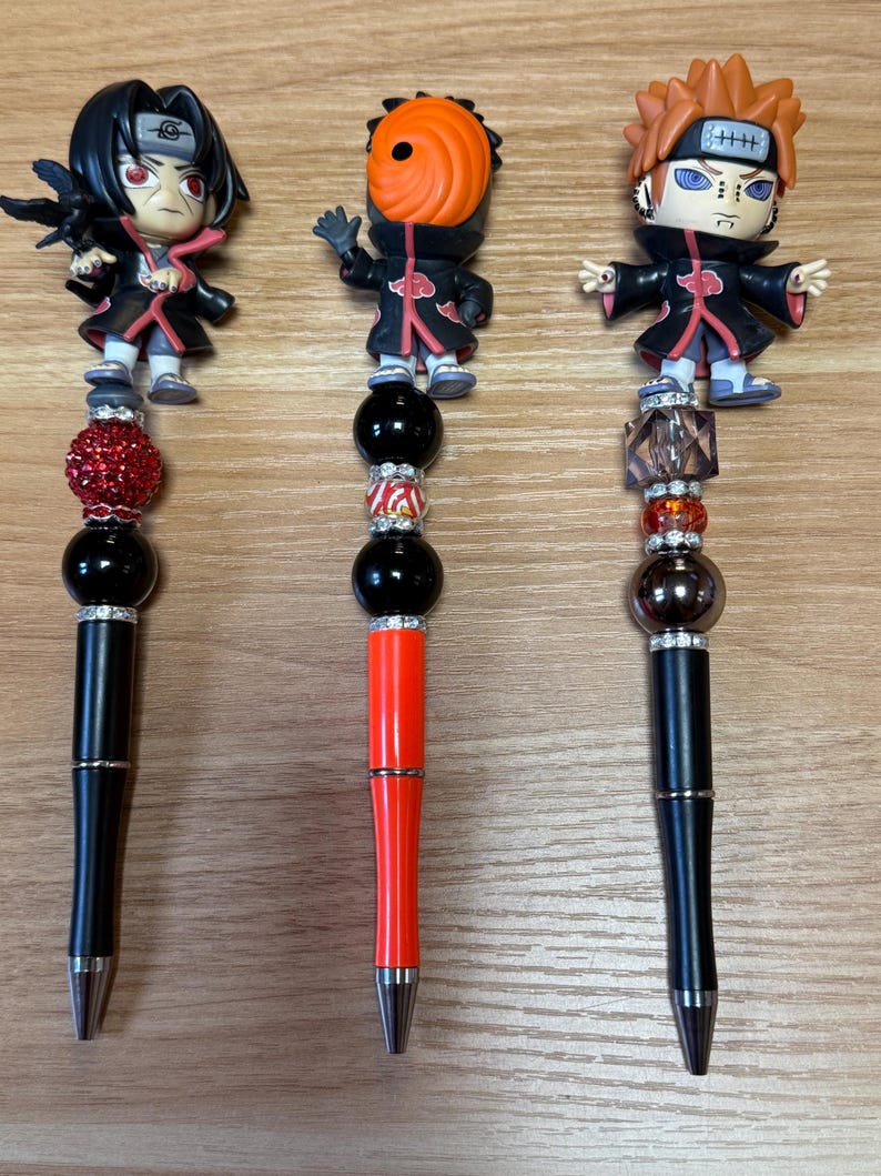 Naruto Inspired Pens — Itachi, Obito, Konan & Pain - Etsy