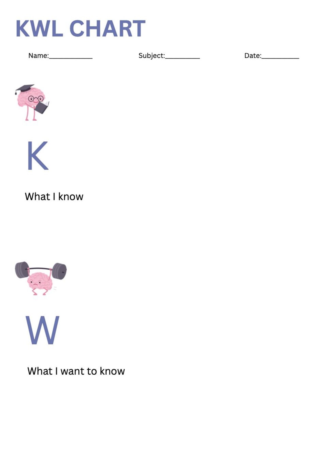 Education Learning Digital Printable Charts School Teacher Students ...