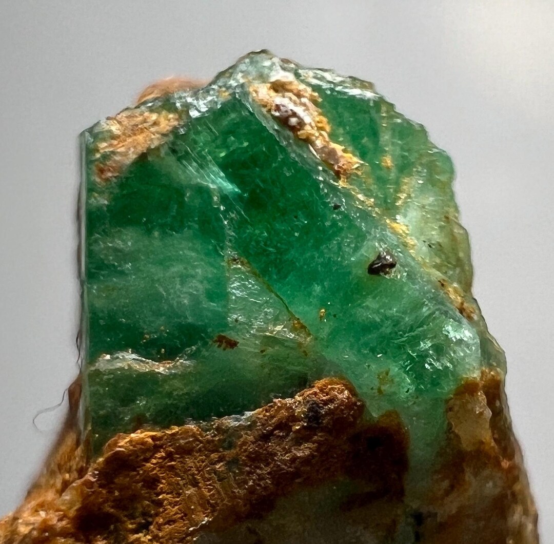9 Carat Rare !!! Top Green Emerald Beautiful Crystals on Matrix From ...