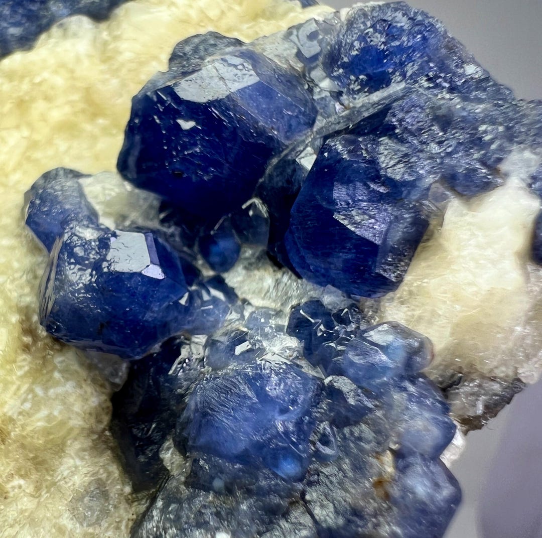 175 Gram Fluorescent Color Change Blue Hackmanite Crystal on Matrix ...