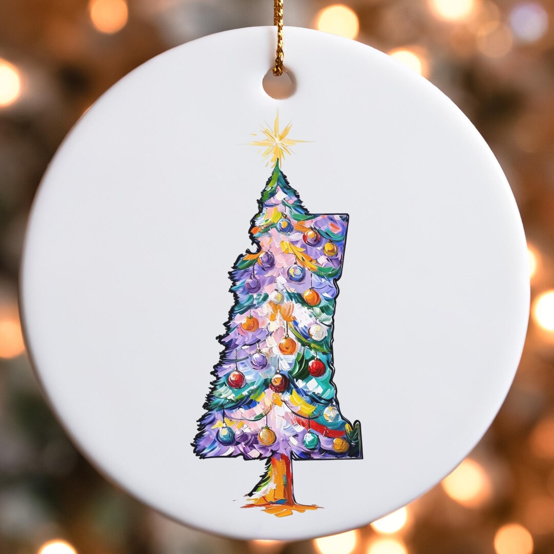 Mississippi Christmas Ornament - Ceramic Christmas Tree Decoration ...