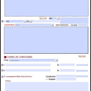 Congregation Chairman Outline Template -JW - Etsy