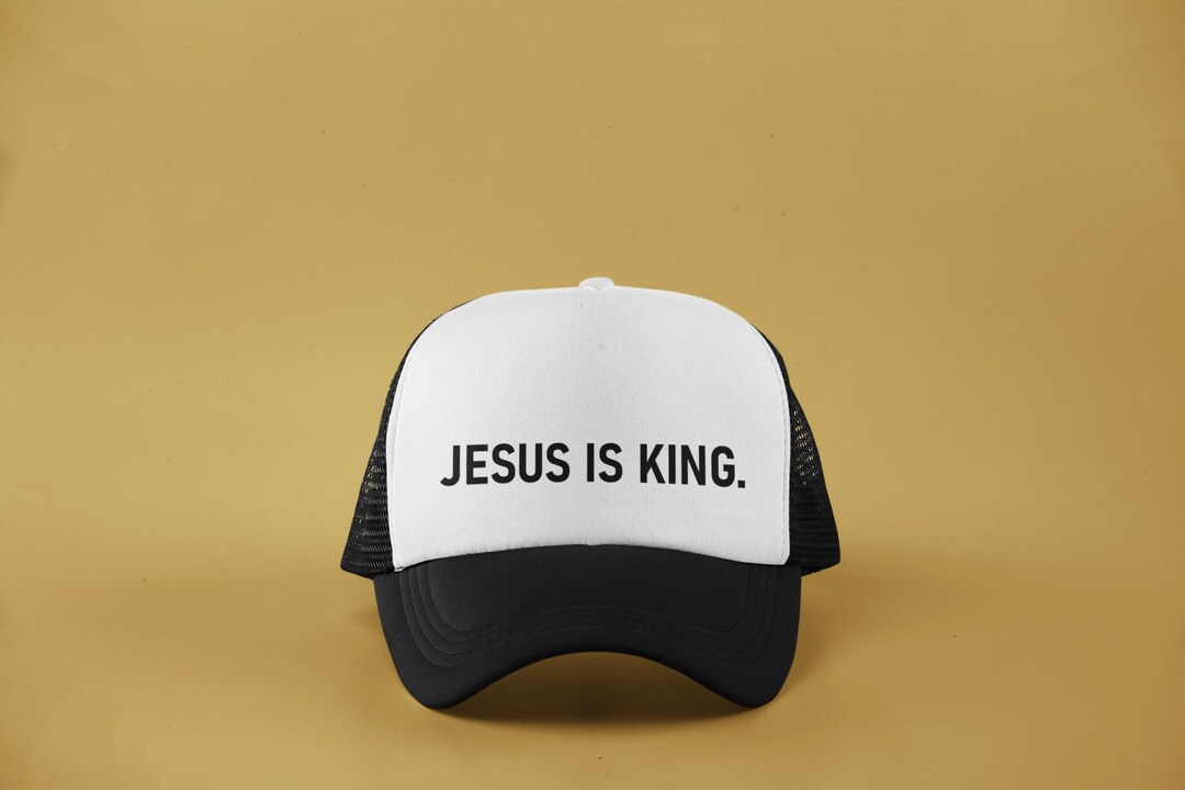 Jesus is King, Trucker Hat, Christian Hat, Faith Hat, Religious Gift ...