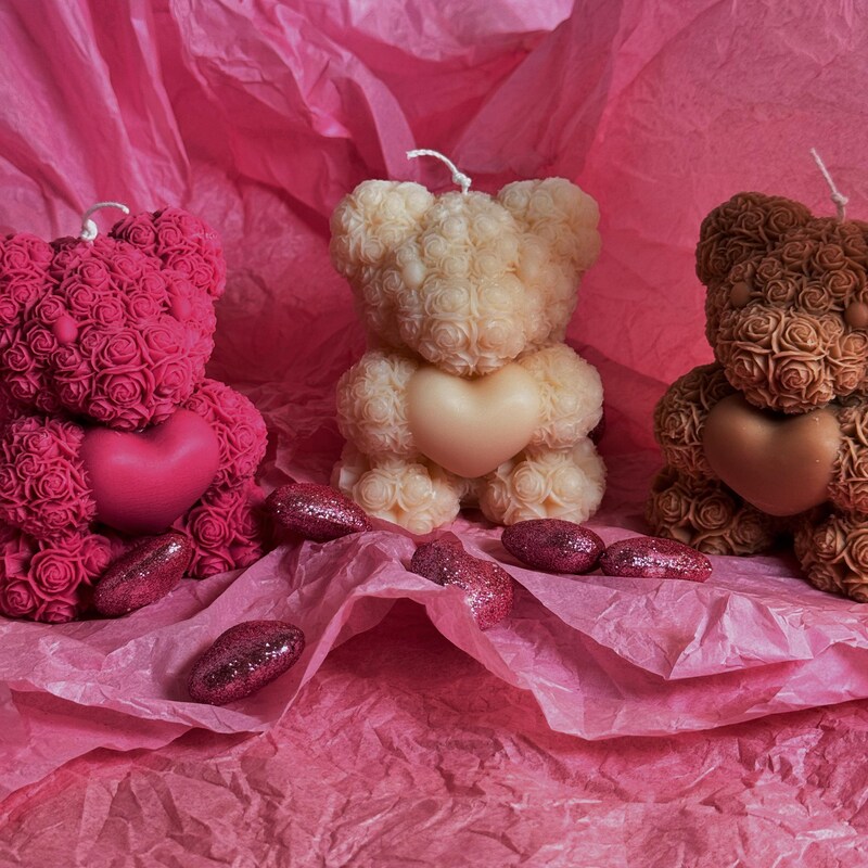 Large Bear Candles - Etsy