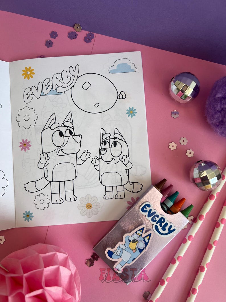 Customized Coloring Book W/crayons - Etsy