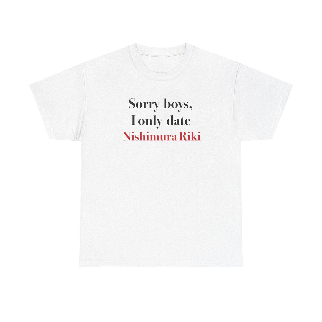 K-pop Tee, Enhypen Nishimura Riki Shirt, Kpop Fangirl Gift, Sorry Boys ...