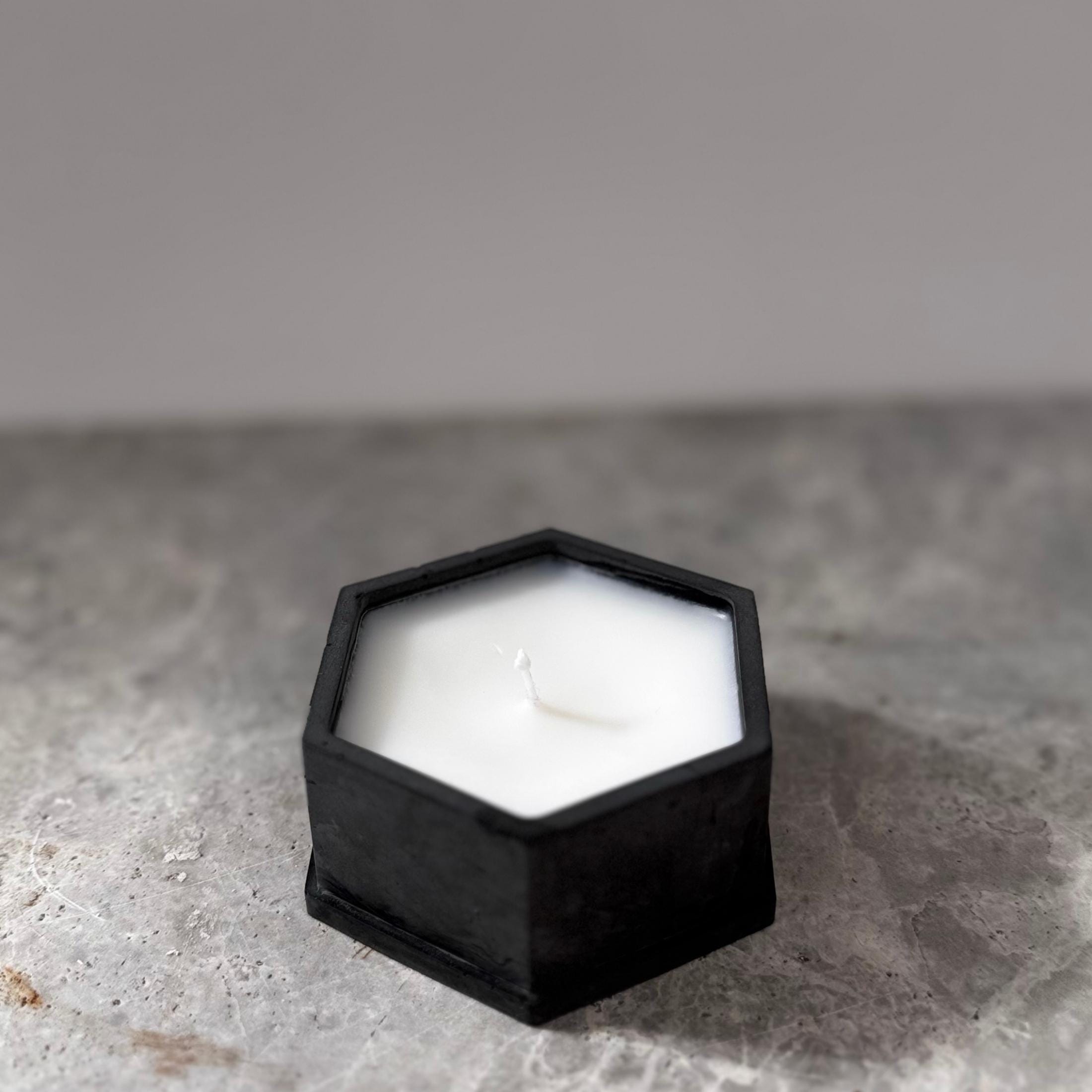 Hexagonal Candle Box, Minimalist Soy Candle, Modern Geometric Candle ...