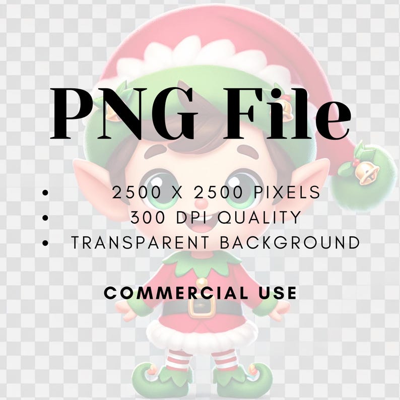 Elf PNG Printables Christmas Digital Designs Christmas Clipart, Winter ...