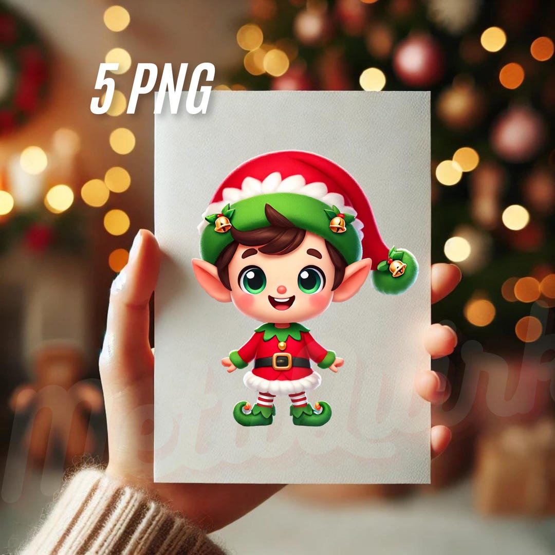 Elf PNG Printables Christmas Digital Designs Christmas Clipart, Winter ...