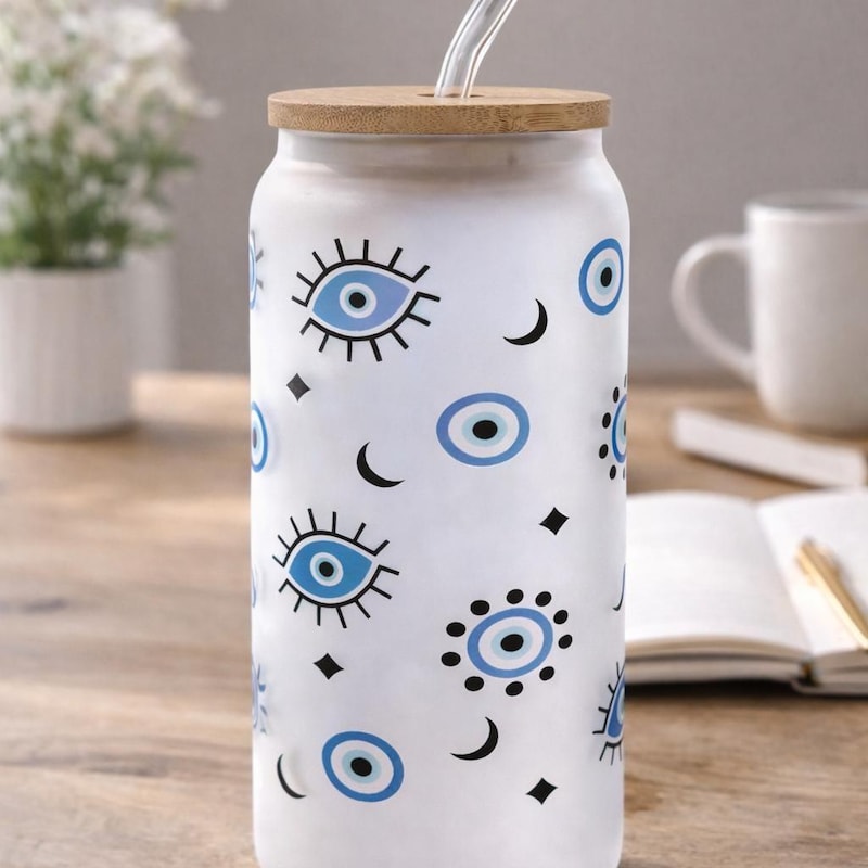 Evil Eye Ceramic Tumbler - Etsy