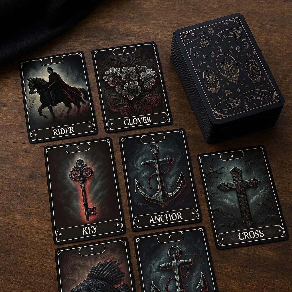 Dark Lenormand Deck: Gothic Fortune Telling Cards (digital Download) - Etsy