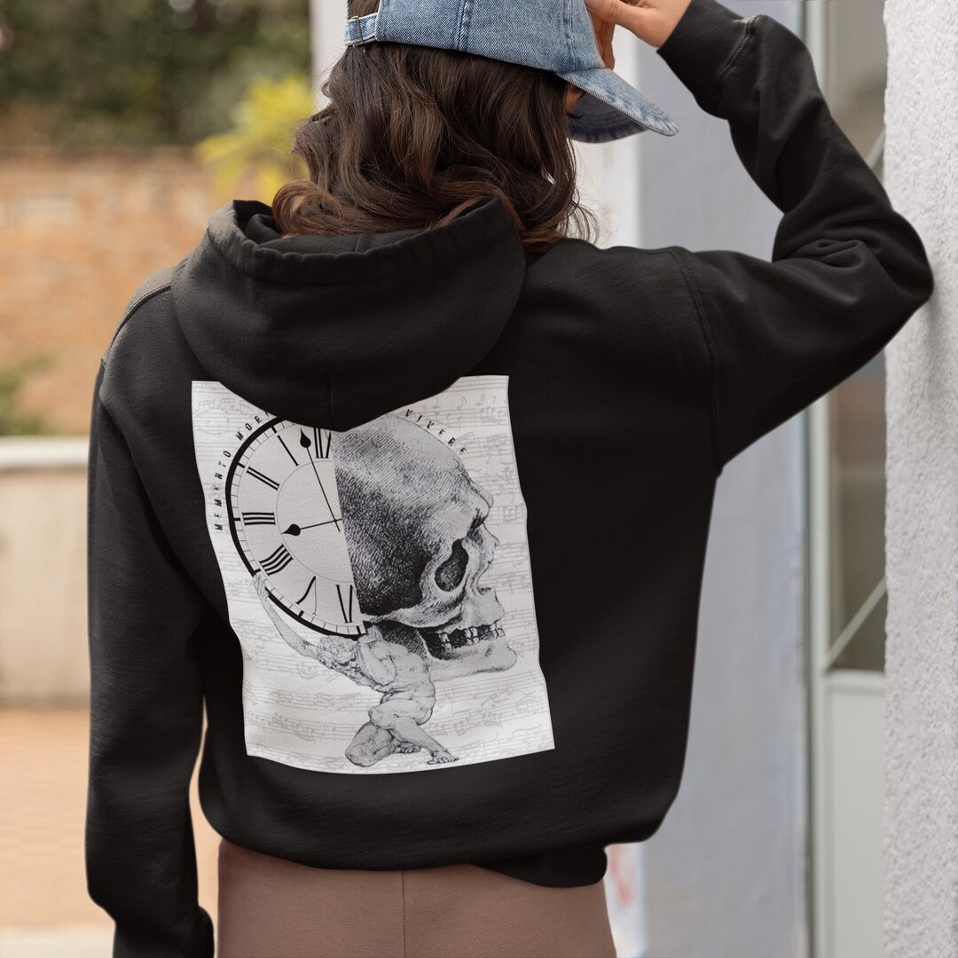 Memento Mori Hoodie, Dark Academia Sweatshirt, Gothic Y2K Clothing ...