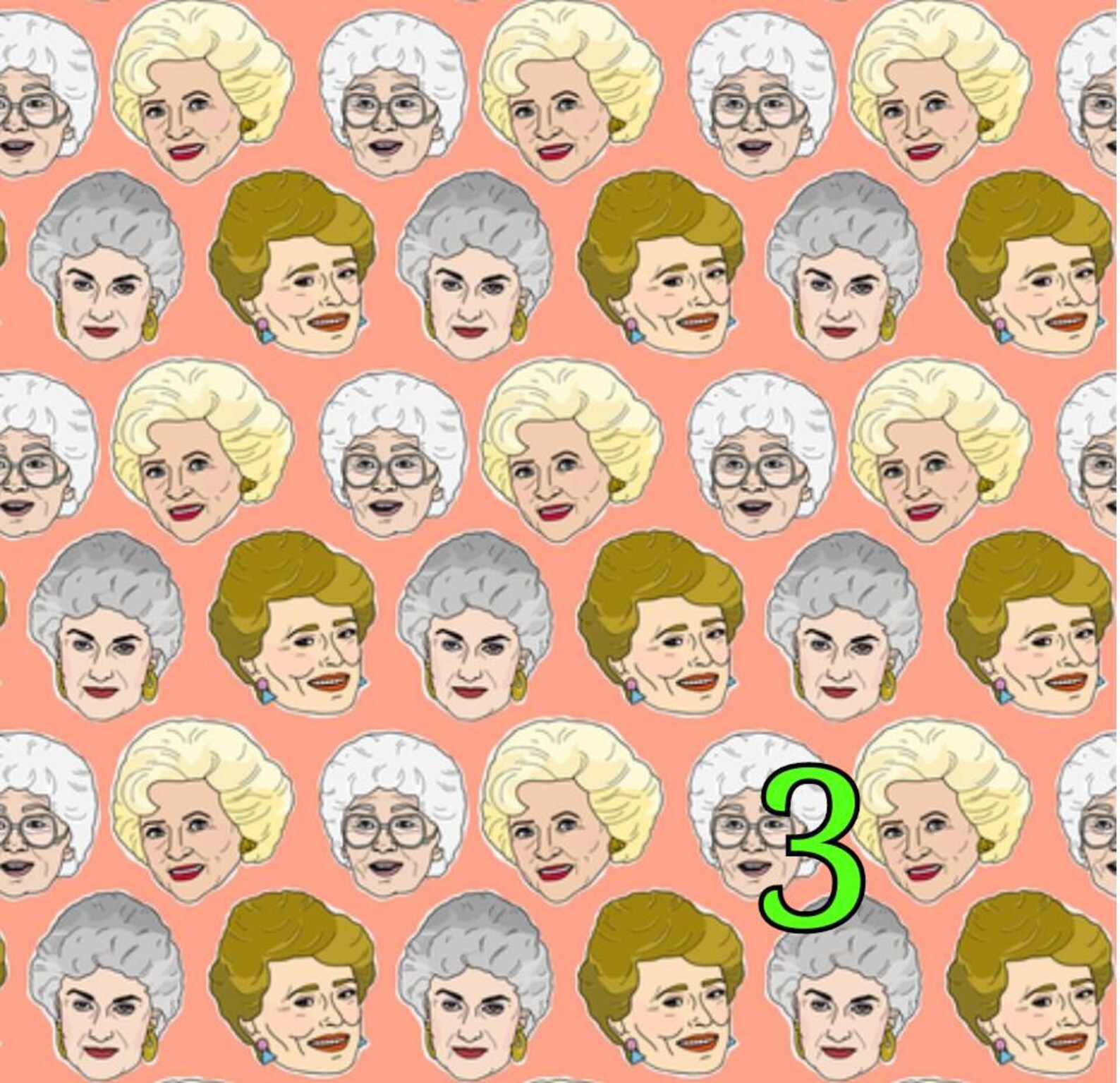 Custom Inspired By The Golden Girls Fan Art Fabrics Scrub Etsy