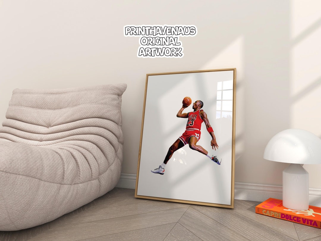 Michael Jordan MJ *hand Drawn* Print A3 Digital Art Vector Art PDF ...