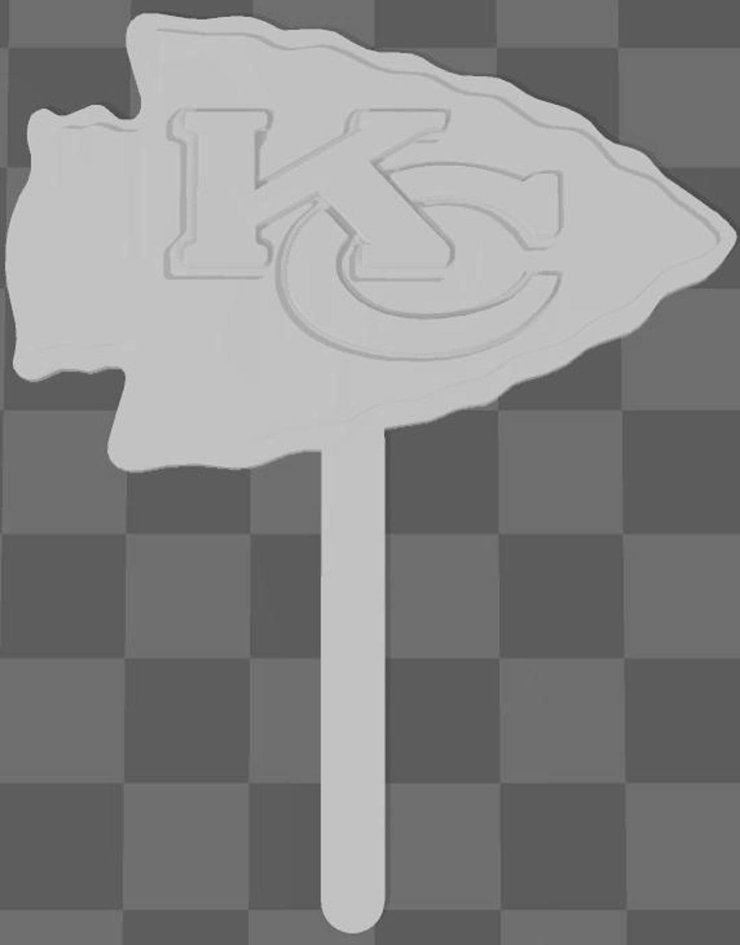 Kansas City Chiefs Cup Cake Topper 3D Print Files - Etsy