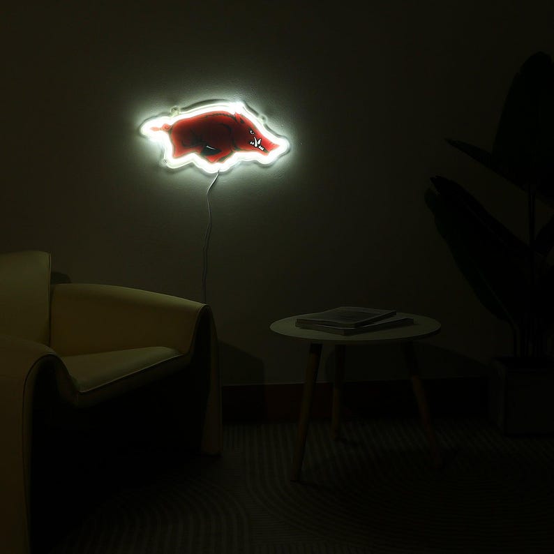 Arkansas Razorbacks Logo LED Neon Sign - Etsy