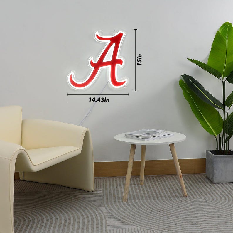 Alabama Crimson Tide LED Neon Sign - Etsy