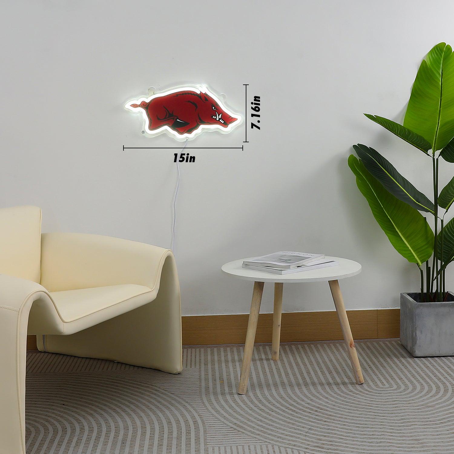 Arkansas Razorbacks Logo LED Neon Sign - Etsy