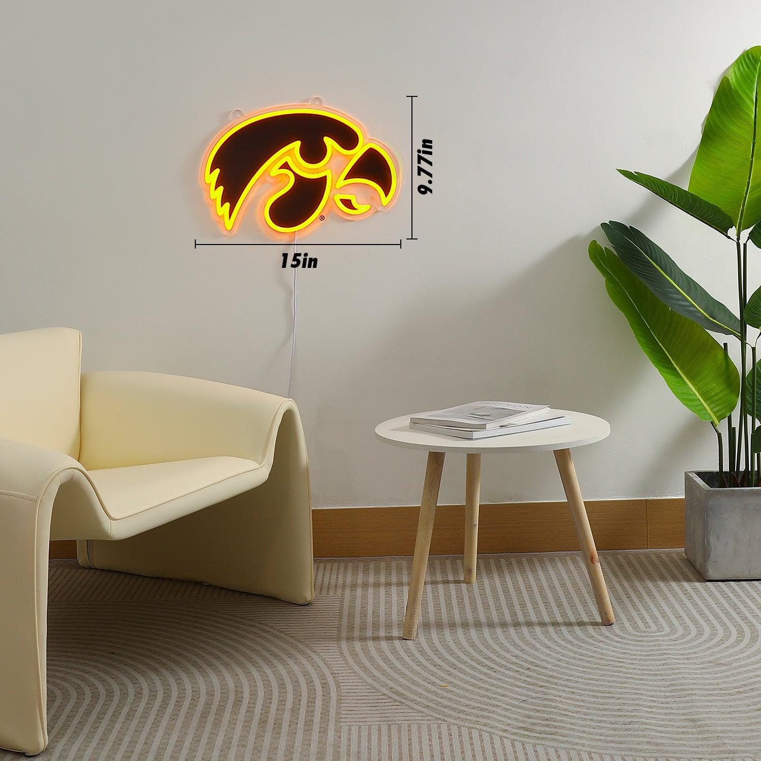 Iowa Hawkeyes LED Neon Sign - Etsy