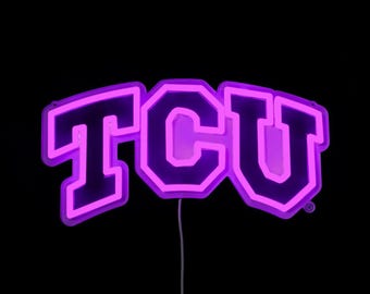 Texas Christian University TCU LED Neon Sign - 23.5" W X 12.3" H ...