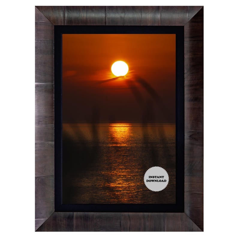 Ocean Sunrise Instant Download Printable Sunrise Wall Art Digital ...