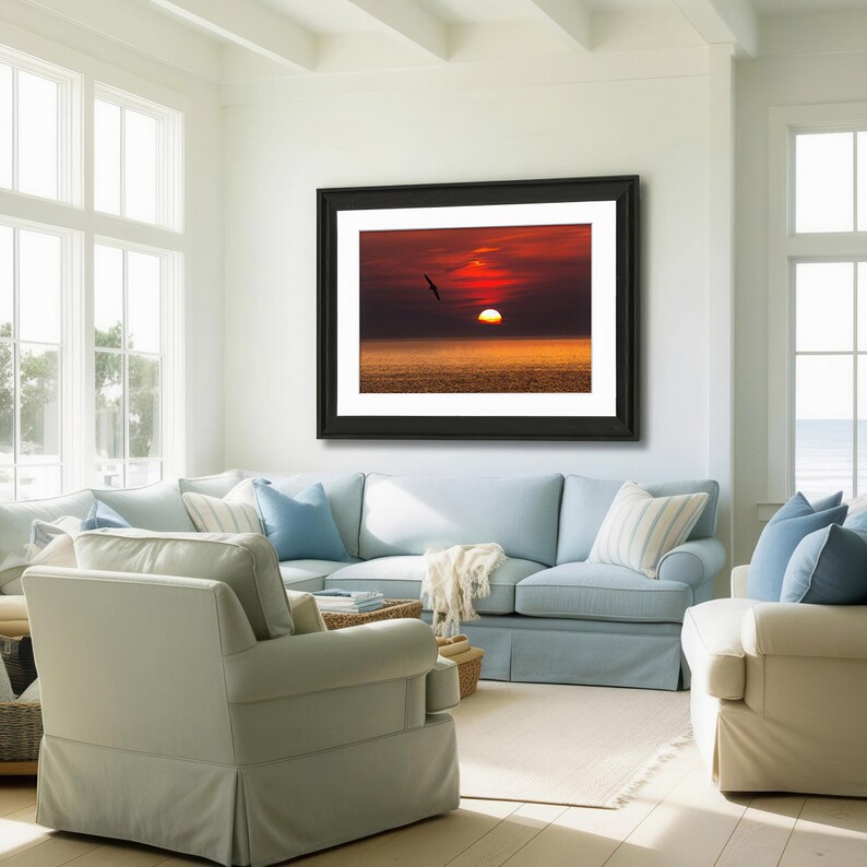 Ocean Sunrise Instant Download Printable Sunrise Wall Art Digital ...